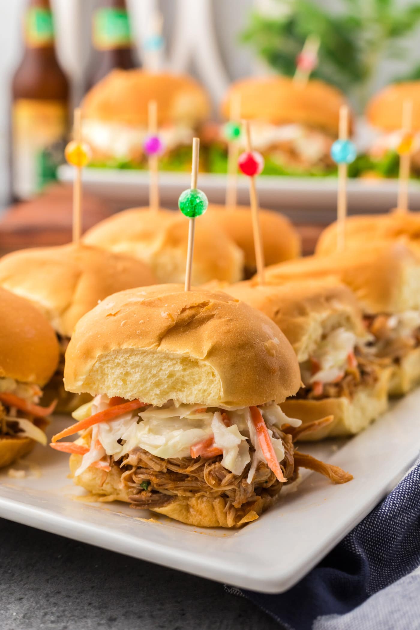 BBQ Chicken Sliders - Amanda's Cookin' - Chicken & Poultry