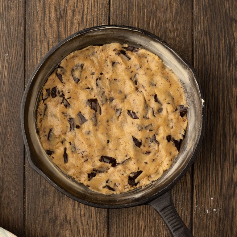 Chocolate Chip Caramel Skillet Cookie - Amanda's Cookin' - Cookies ...