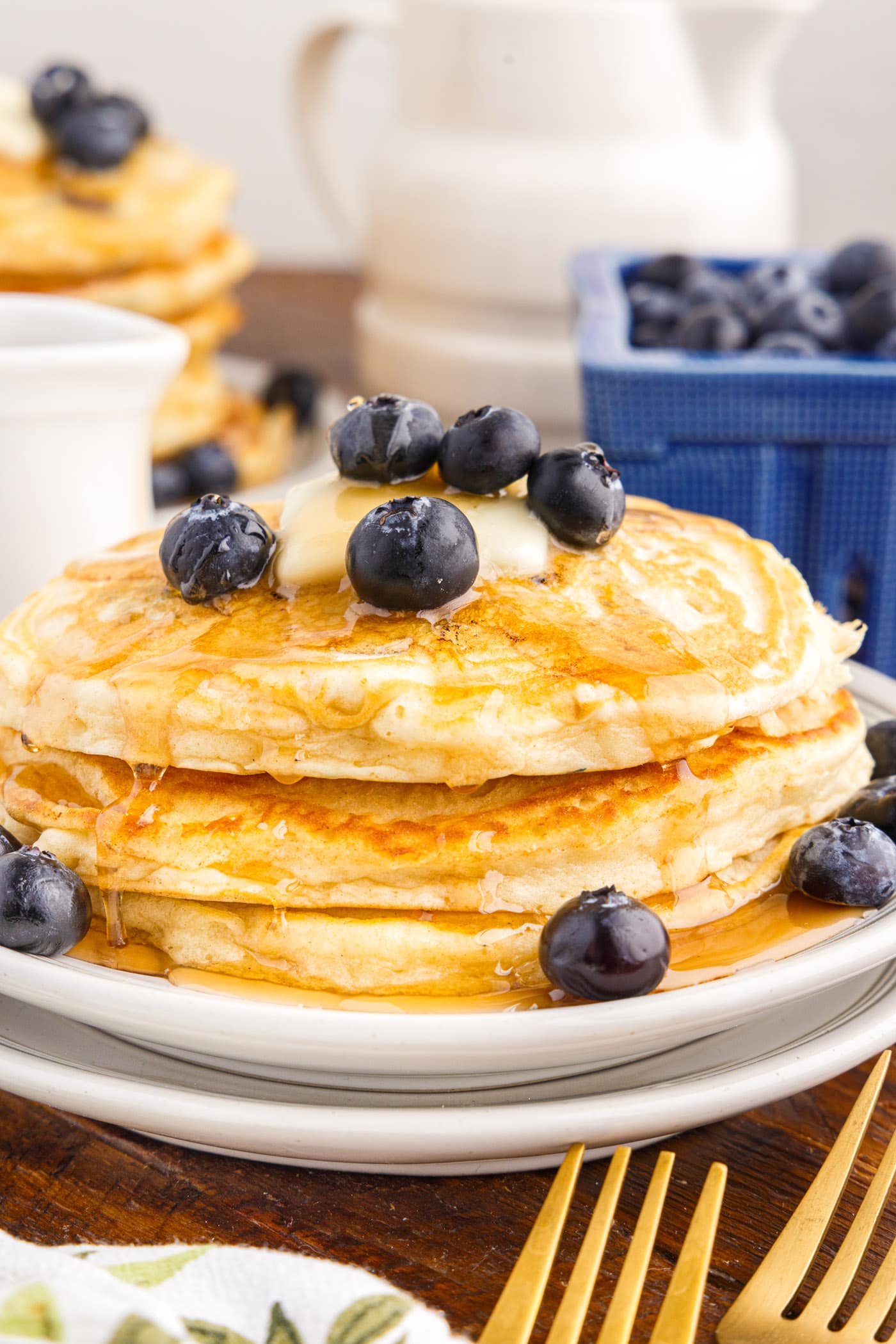 Blueberry Pancakes - Amanda's Cookin' - Pancakes, Waffles & French Toast