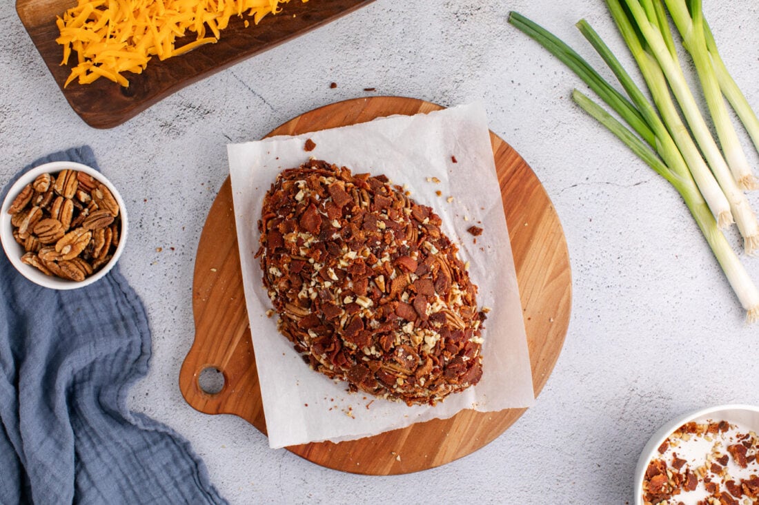 Football Cheese Ball - Amanda's Cookin' - Football Recipes