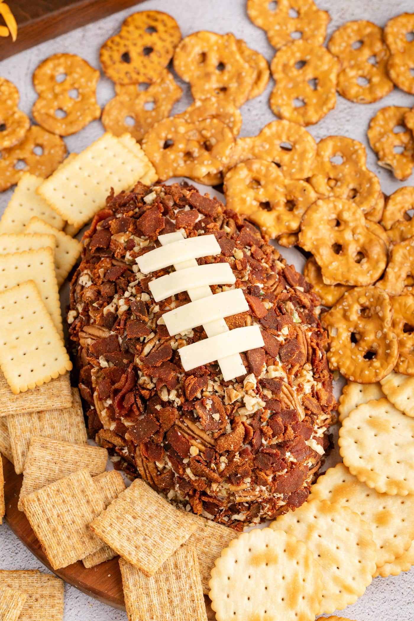 Football Cheese Ball - Amanda's Cookin' - Football Recipes