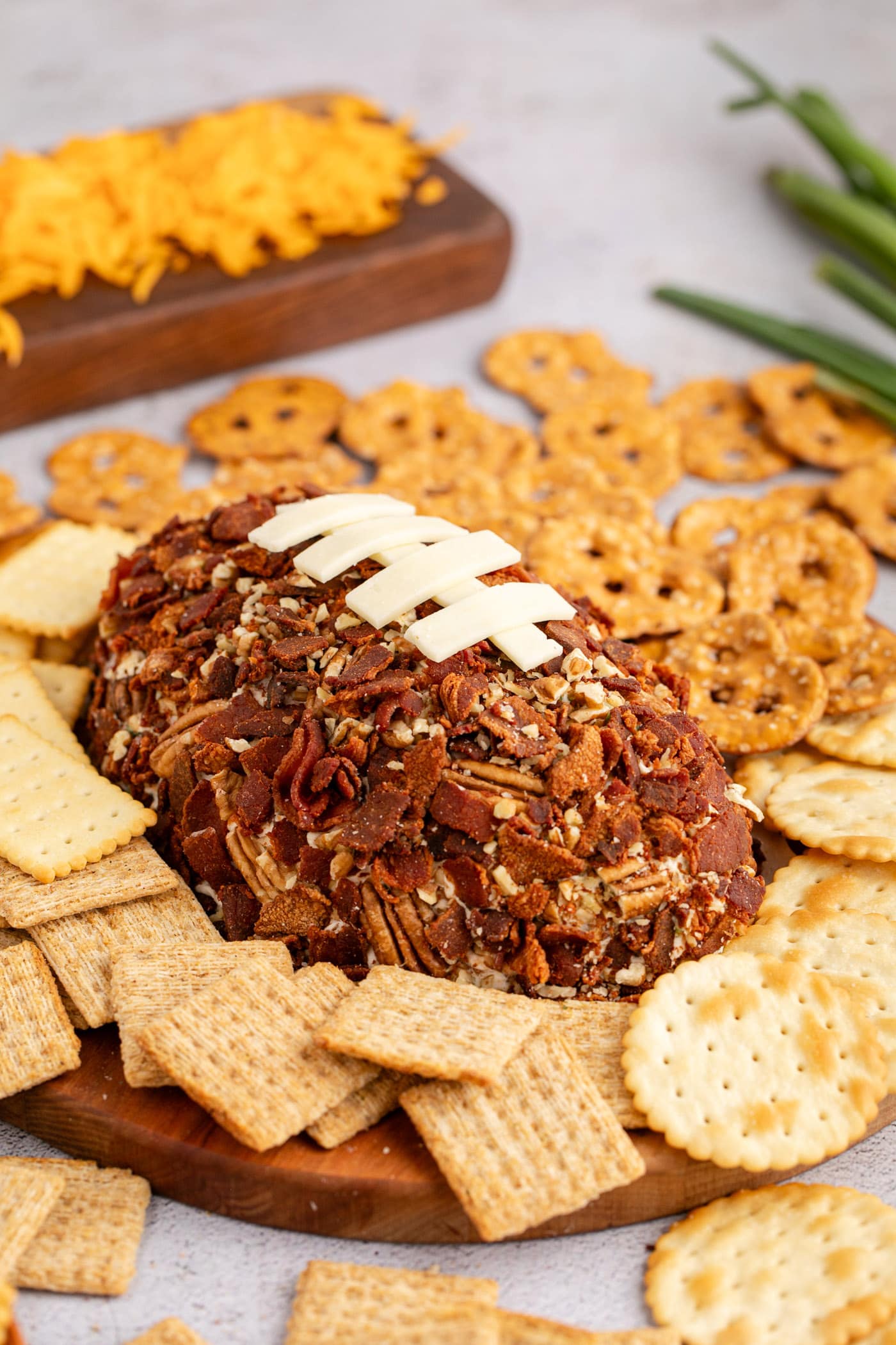 Football Cheese Ball - Amanda's Cookin' - Football Recipes