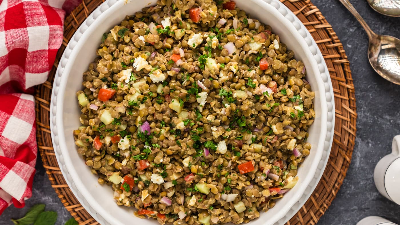 Lentil Salad - Amanda's Cookin' - Salads