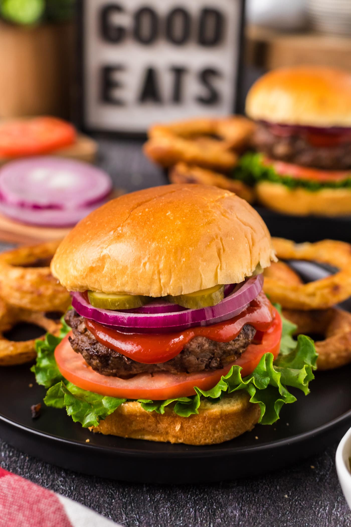 Air Fryer Burgers - Amanda's Cookin' - Air Fryer Recipes