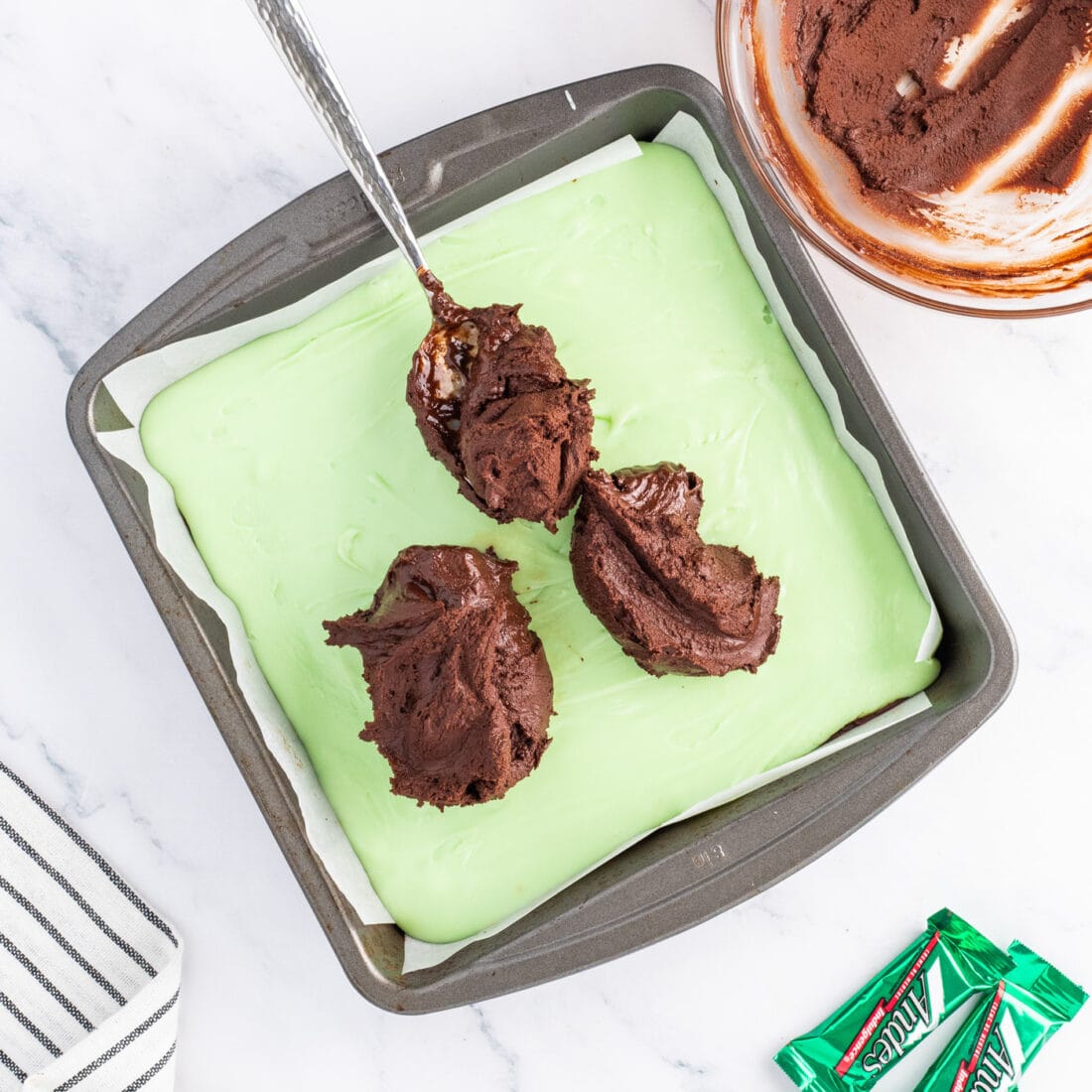Andes Mint Fudge - Amanda's Cookin' - Candy