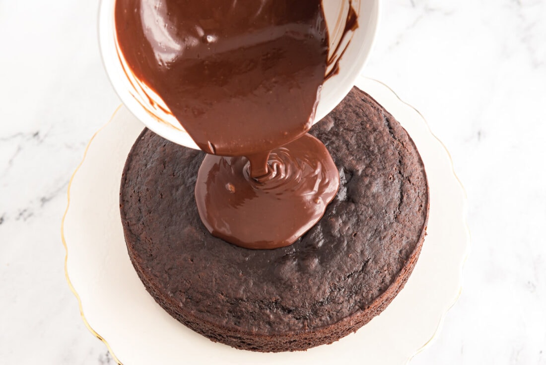 Dark Chocolate Cake - Amanda's Cookin' - Cake & Cupcakes