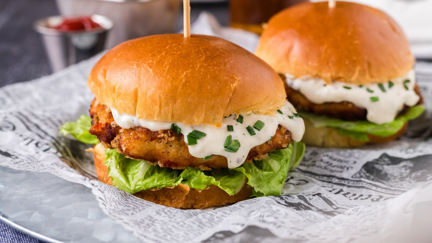 Fish Burger - Amanda's Cookin' - Fish & Seafood