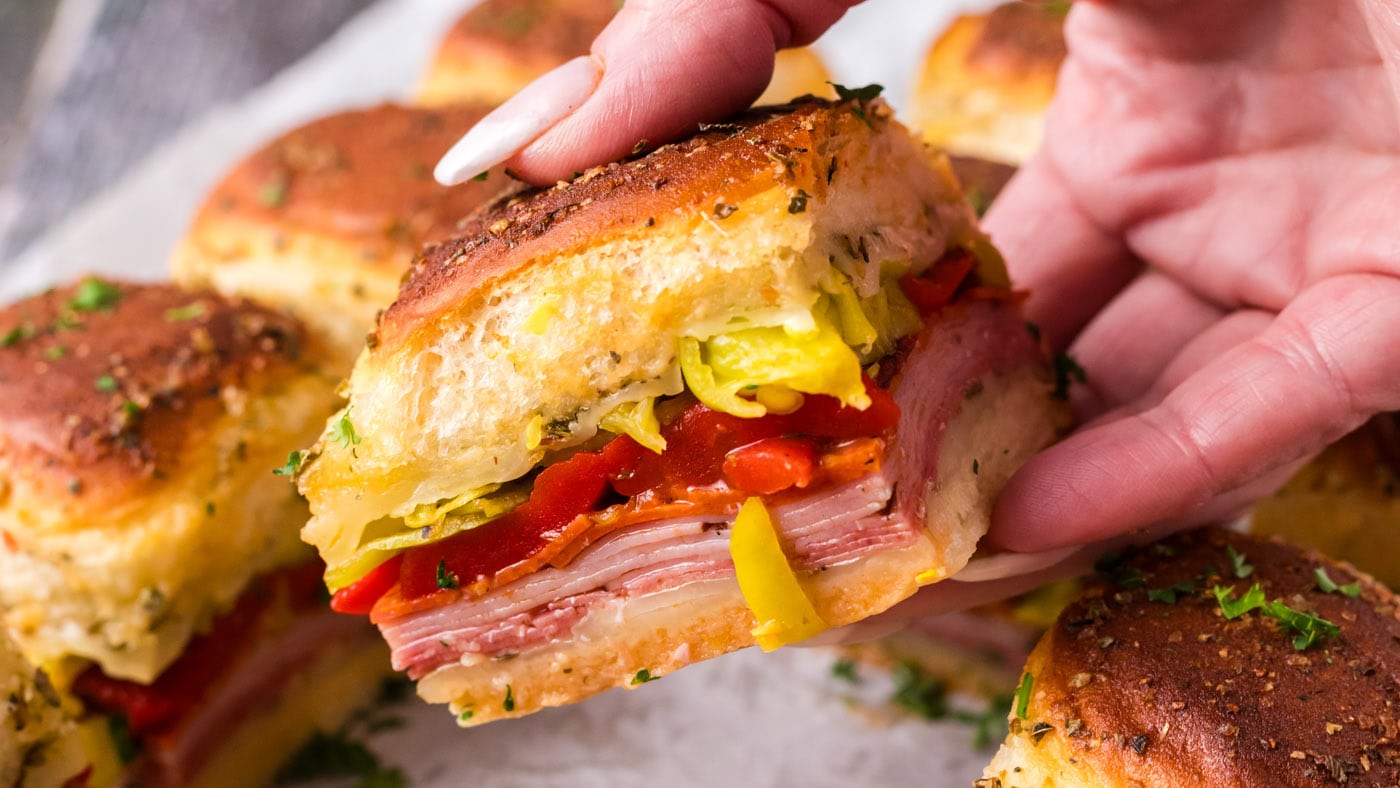 Italian Sliders - Amanda's Cookin' - Apps & Finger Foods