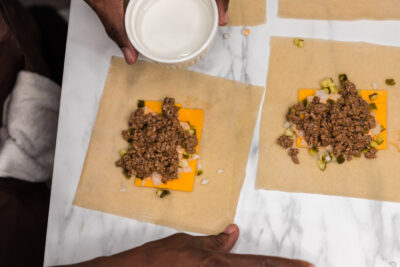 Big Mac Egg Rolls - Amanda's Cookin' - Apps & Finger Foods