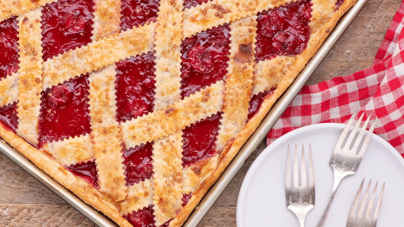 Cherry Slab Pie - Amanda's Cookin' - Pies & Tarts