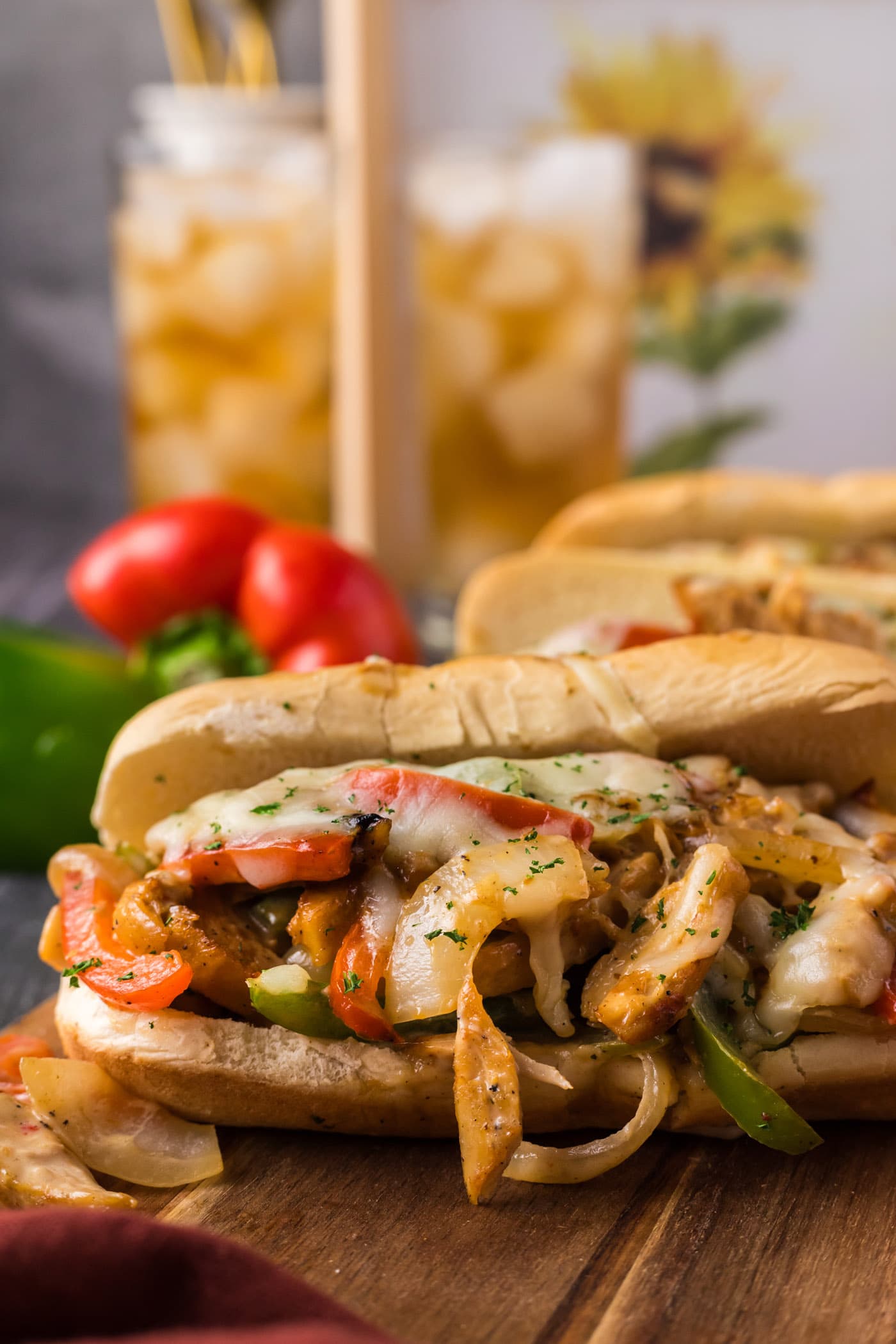 Chicken Philly Cheesesteak - Amanda's Cookin' - Dinner Sandwiches