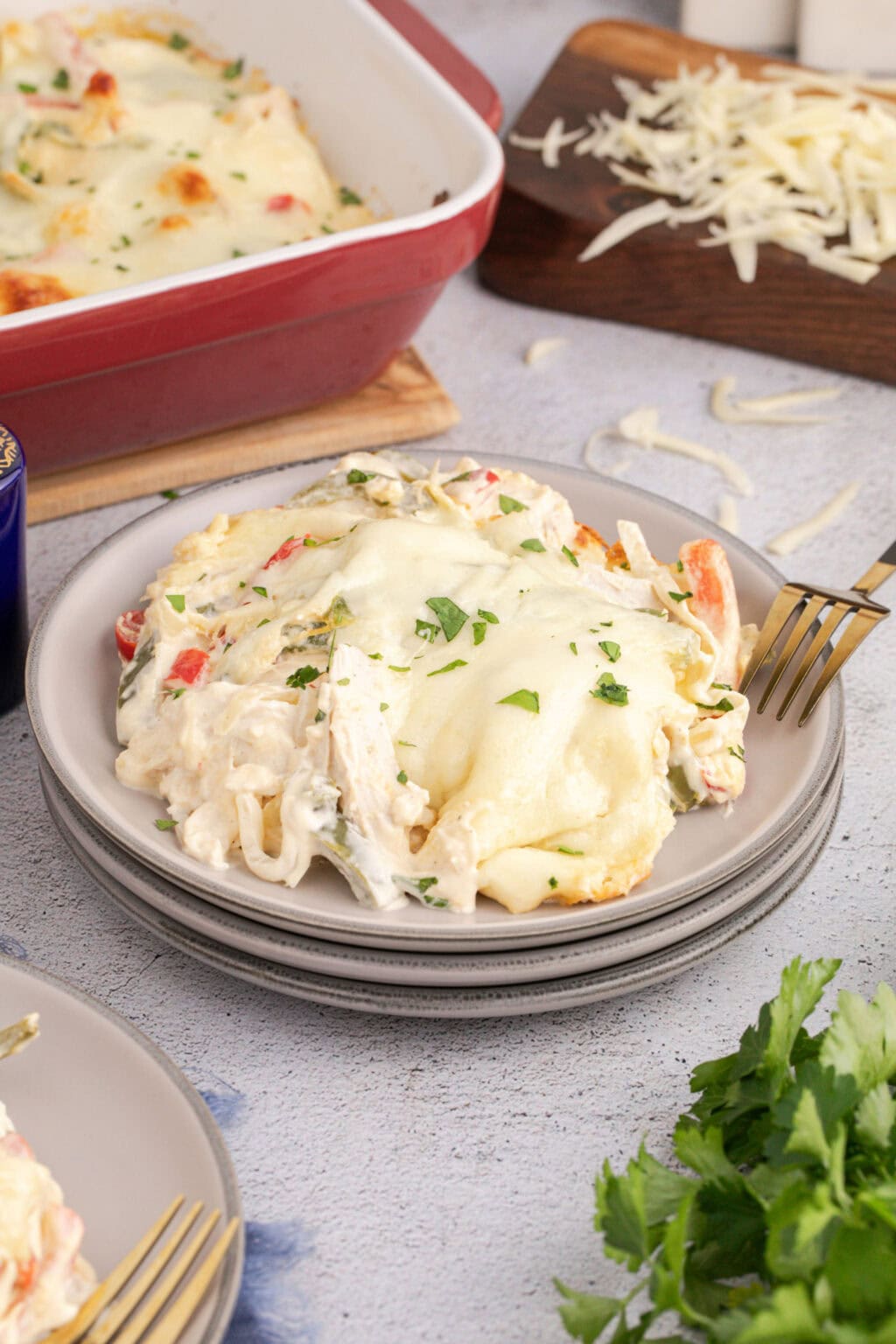 Philly Chicken Cheesesteak Casserole - Amanda's Cookin' - Casseroles