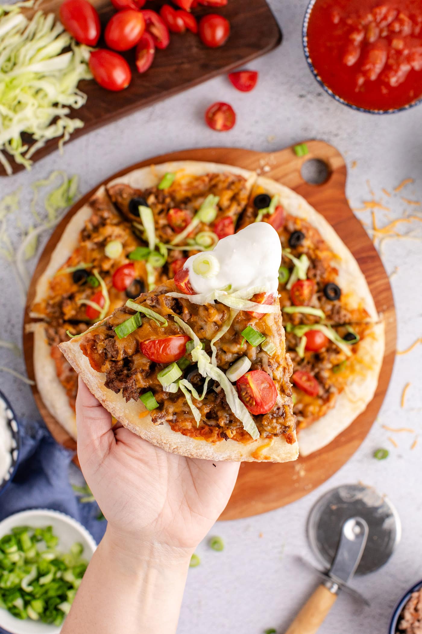 Taco Pizza - Amanda's Cookin'