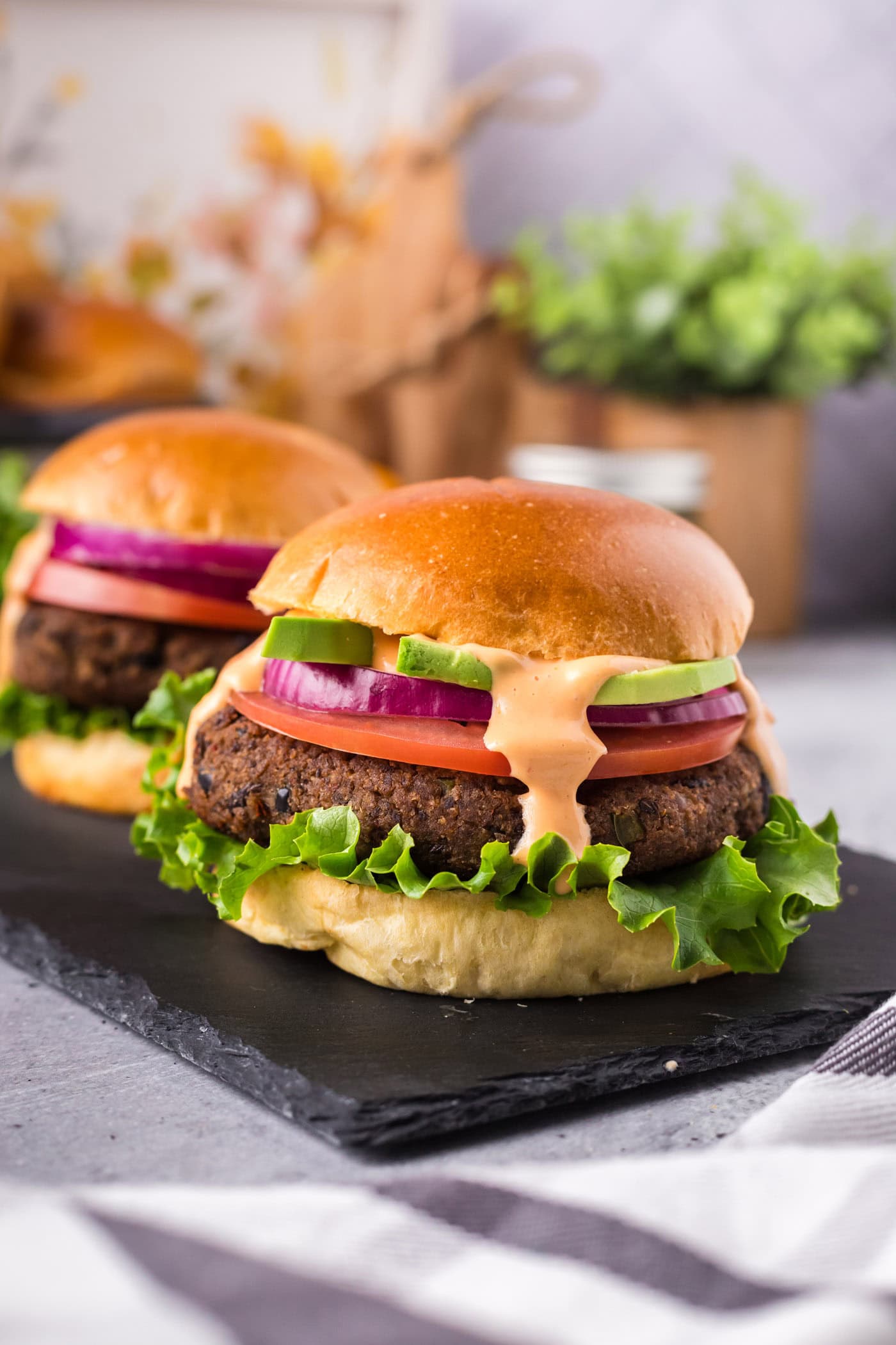 Black Bean Burger - Amanda's Cookin' - Meatless & Vegetarian