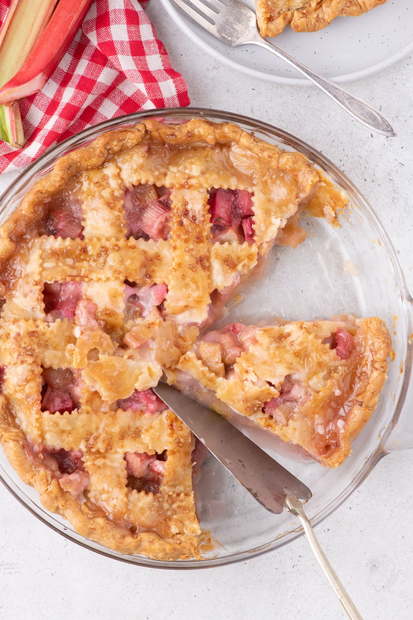 Rhubarb Pie - Amanda's Cookin' - Pies & Tarts