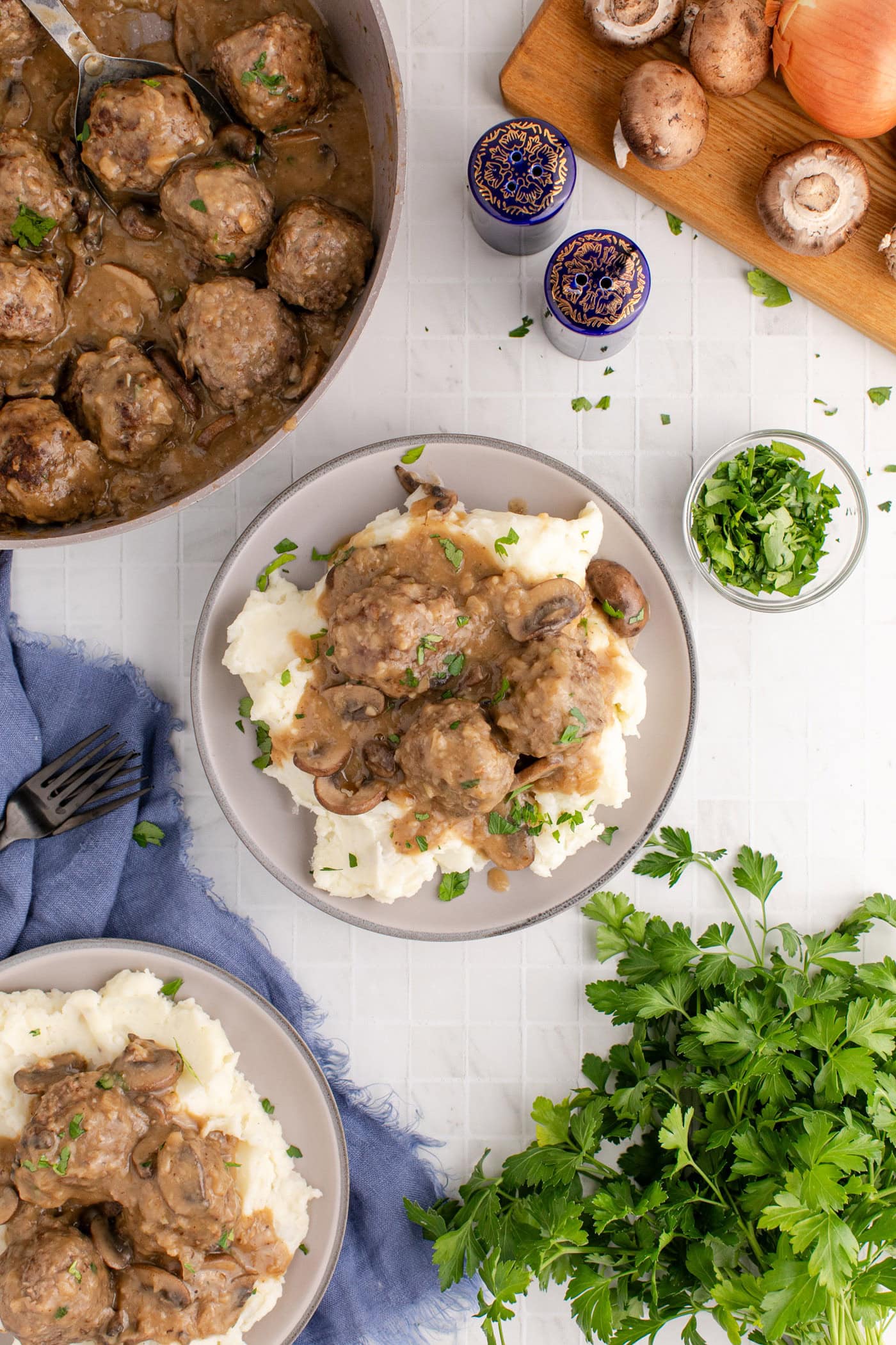 Salisbury Steak Meatballs - Amanda's Cookin' - Apps & Finger Foods
