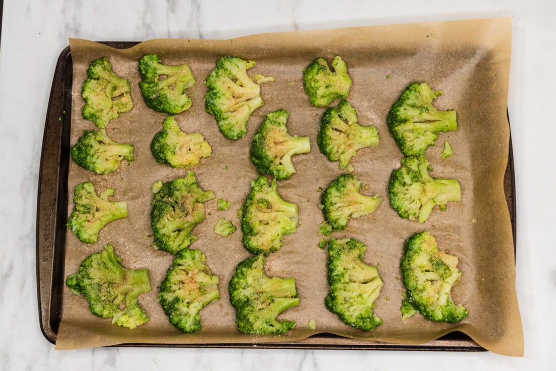 Smashed Broccoli - Amanda's Cookin' - Vegetables