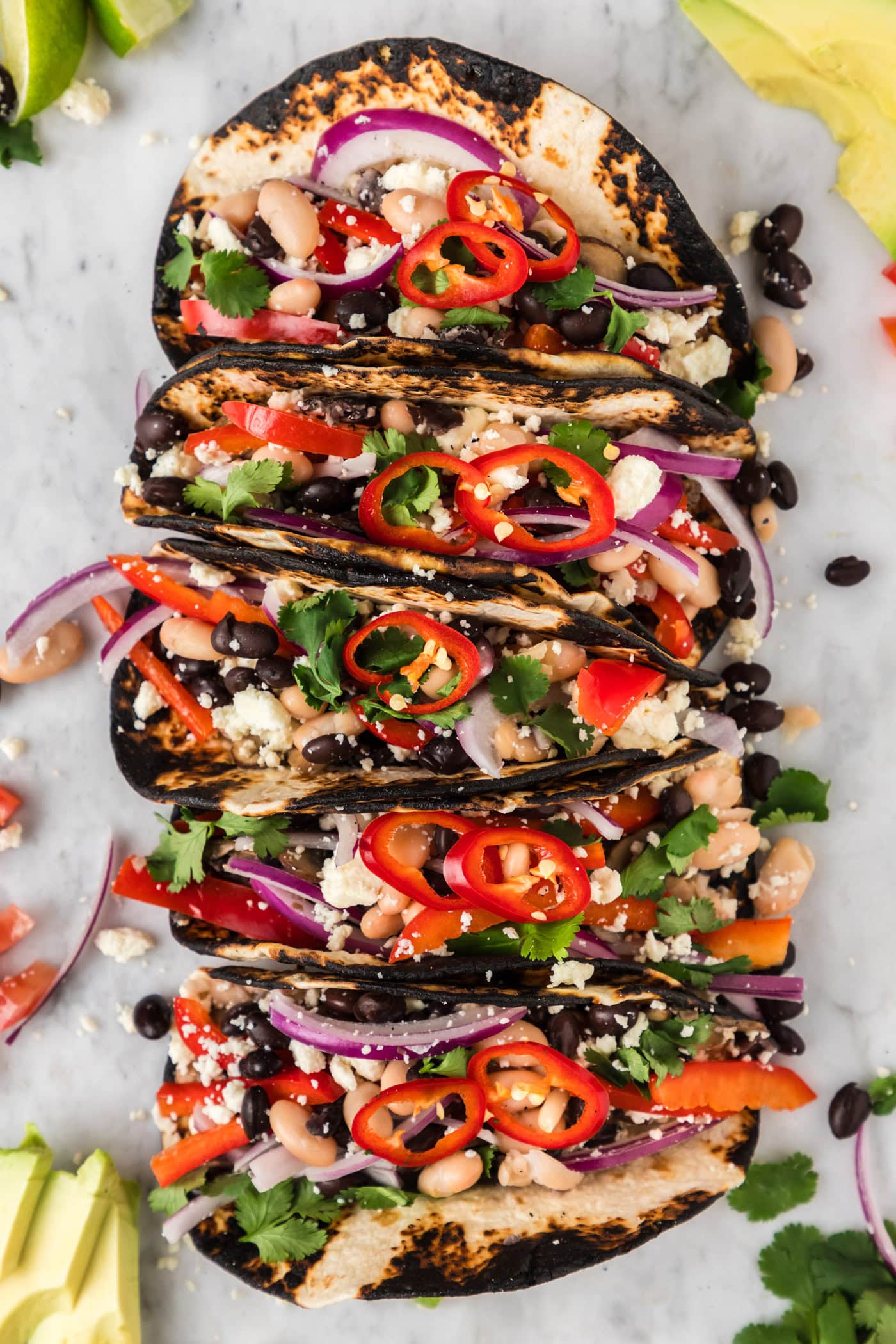 Vegetarian Tacos - Amanda's Cookin' - Meatless & Vegetarian