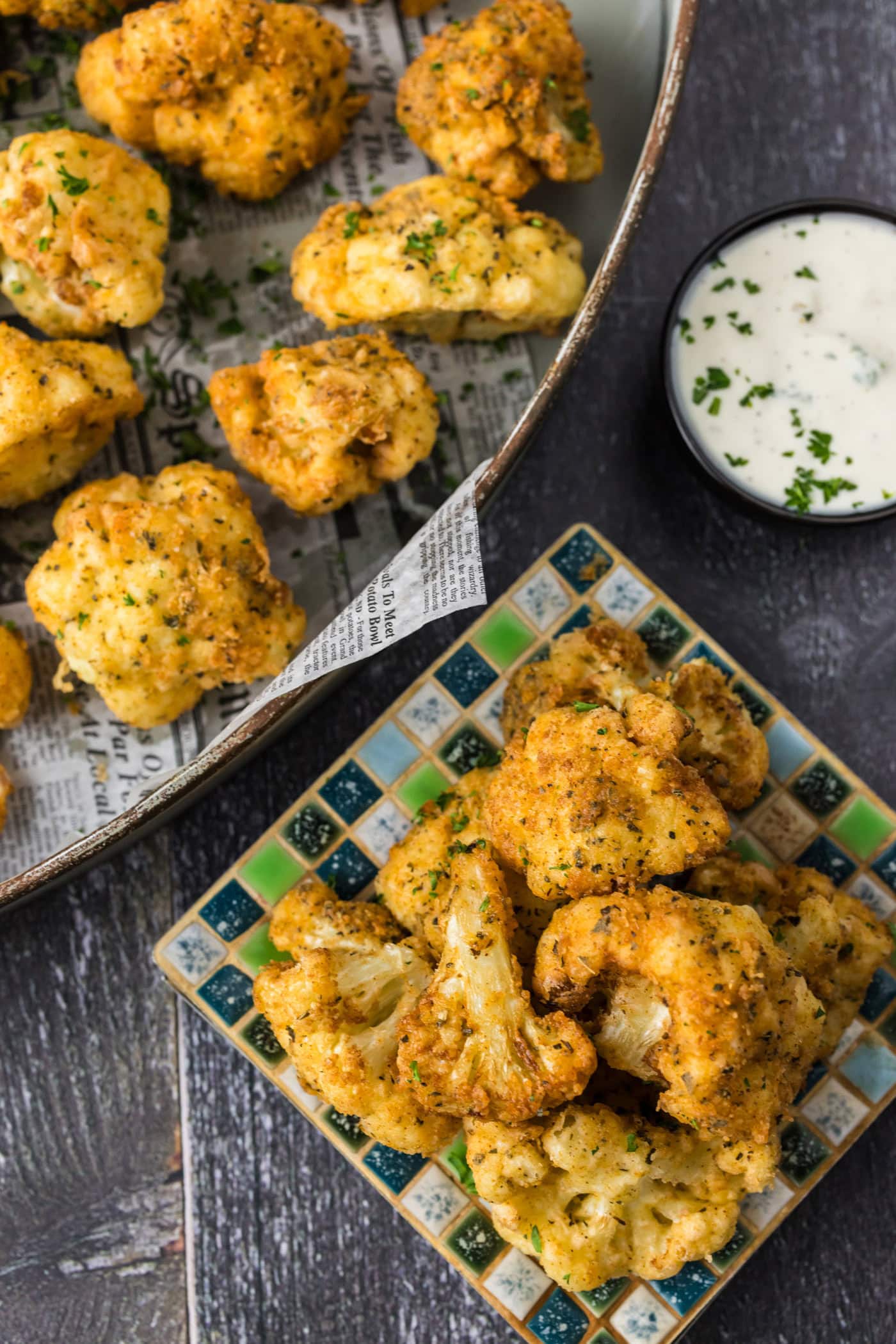 Fried Cauliflower - Amanda's Cookin' - Apps & Finger Foods