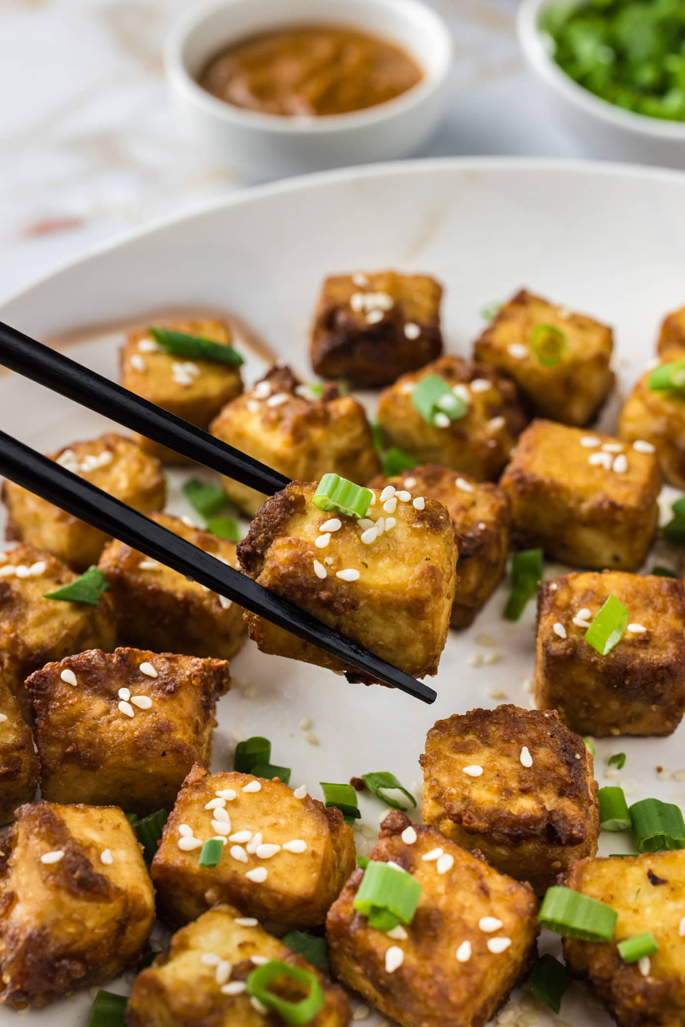 Air Fryer Tofu - Amanda's Cookin' - Air Fryer Recipes