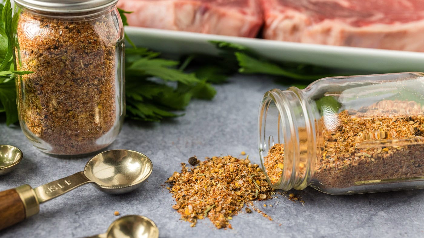 Homemade Montreal Steak Seasoning - Amanda's Cookin' - Condiments