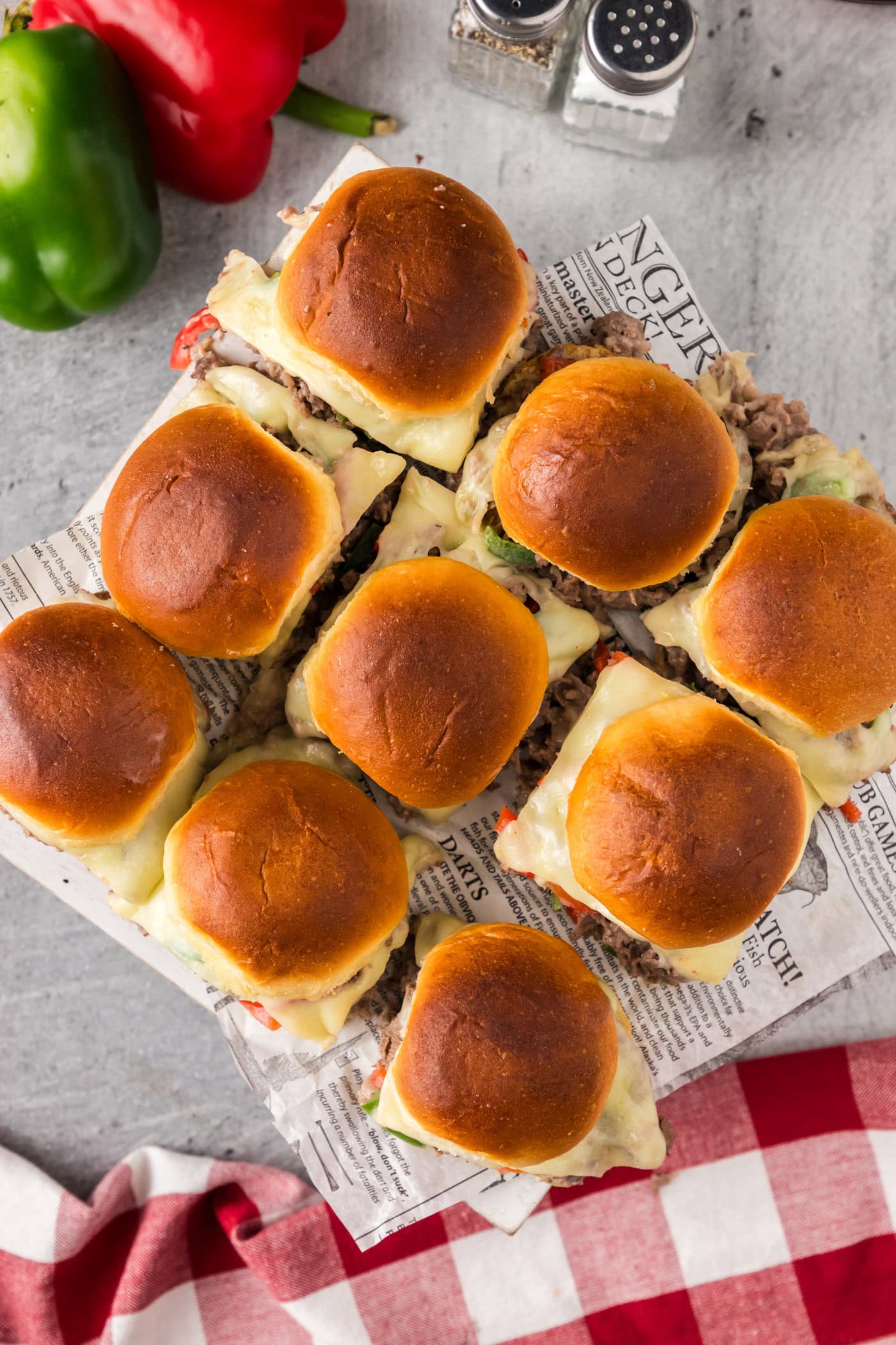 Philly Cheesesteak Sliders - Amanda's Cookin' - Beef