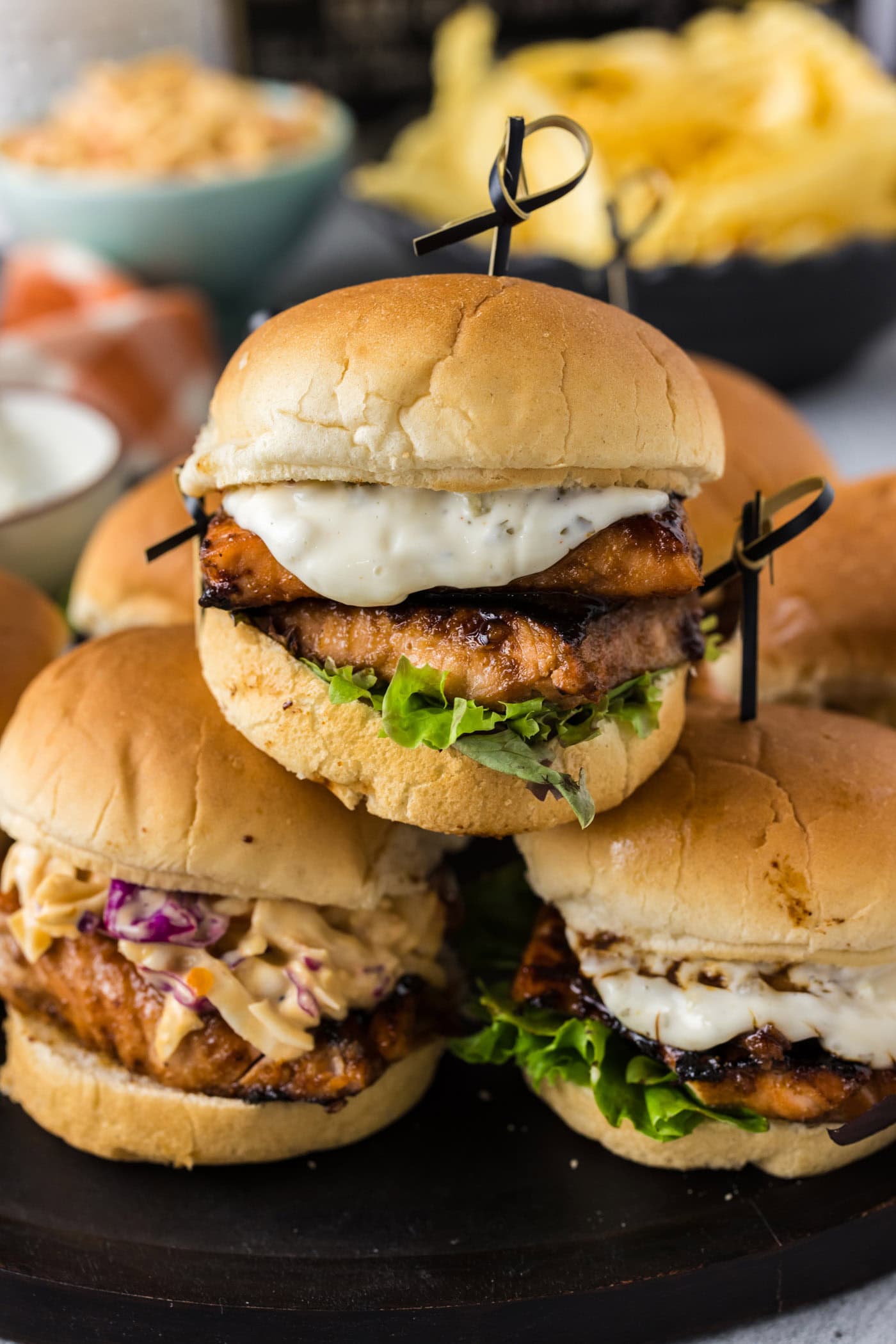 Salmon Sliders - Amanda's Cookin' - Salmon Recipes