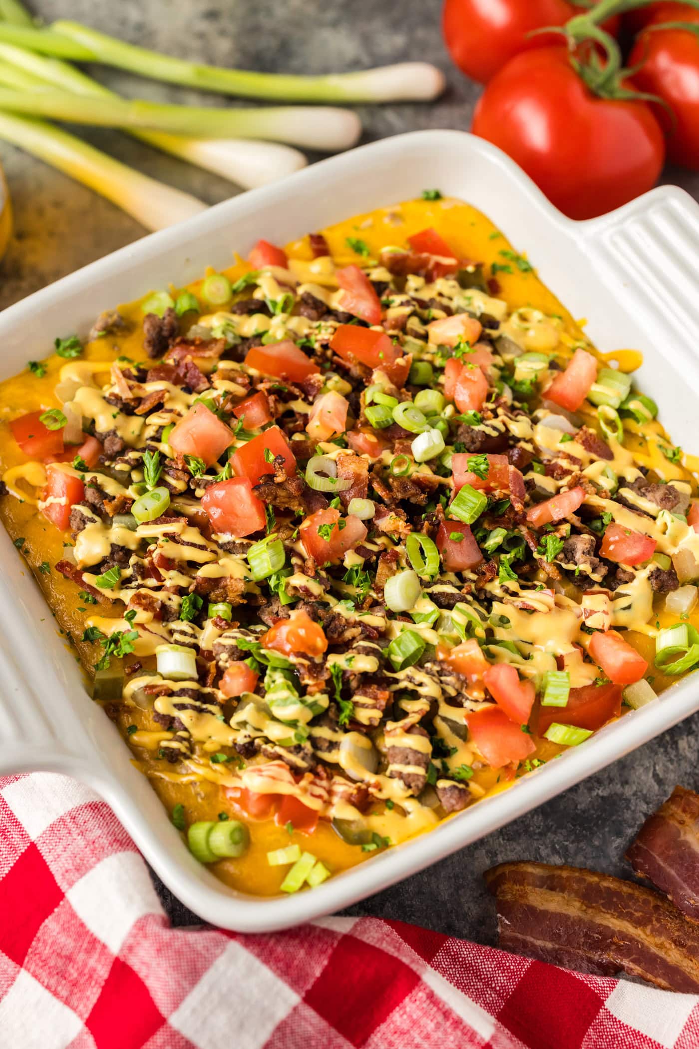 Cheeseburger Dip - Amanda's Cookin' - Dips & Spreads