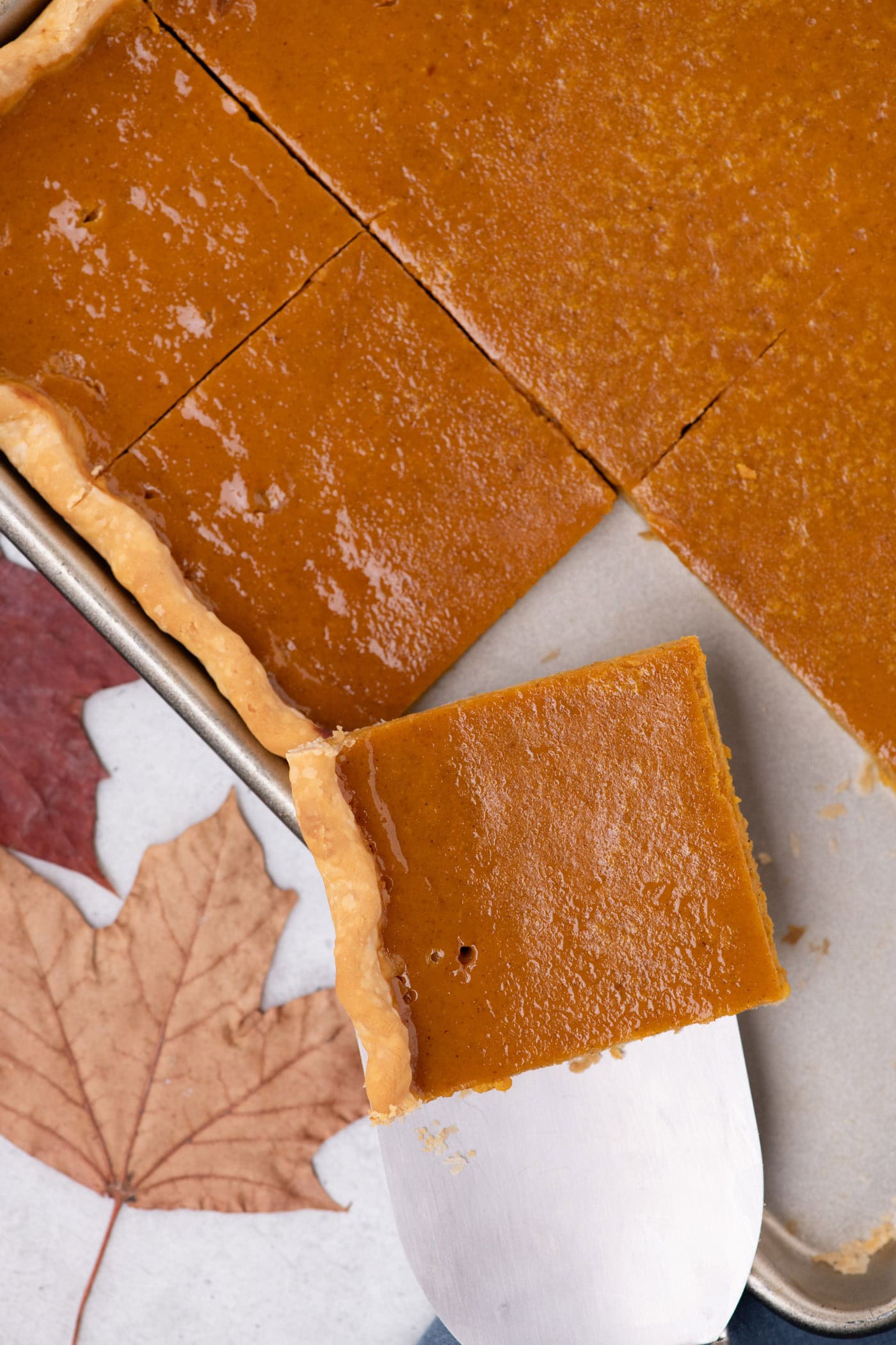 Pumpkin Slab Pie - Amanda's Cookin' - Pies & Tarts