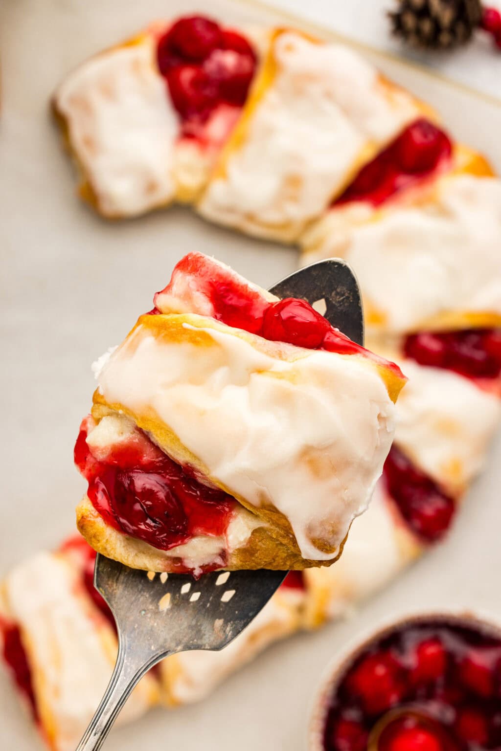 Candy Cane Danish - Amanda's Cookin' - Christmas