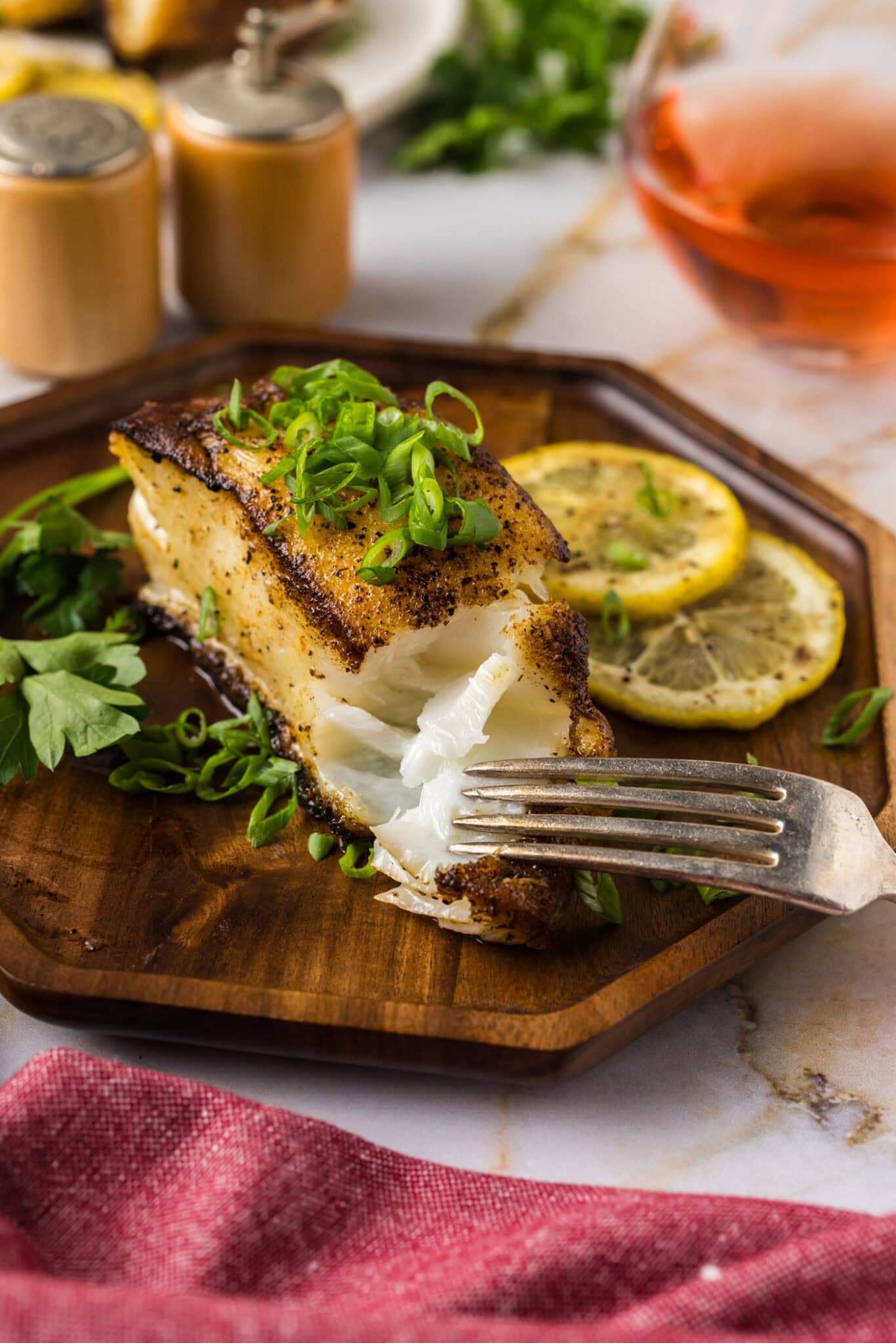 Pan Seared Chilean Sea Bass - Amanda's Cookin' - Fish & Seafood