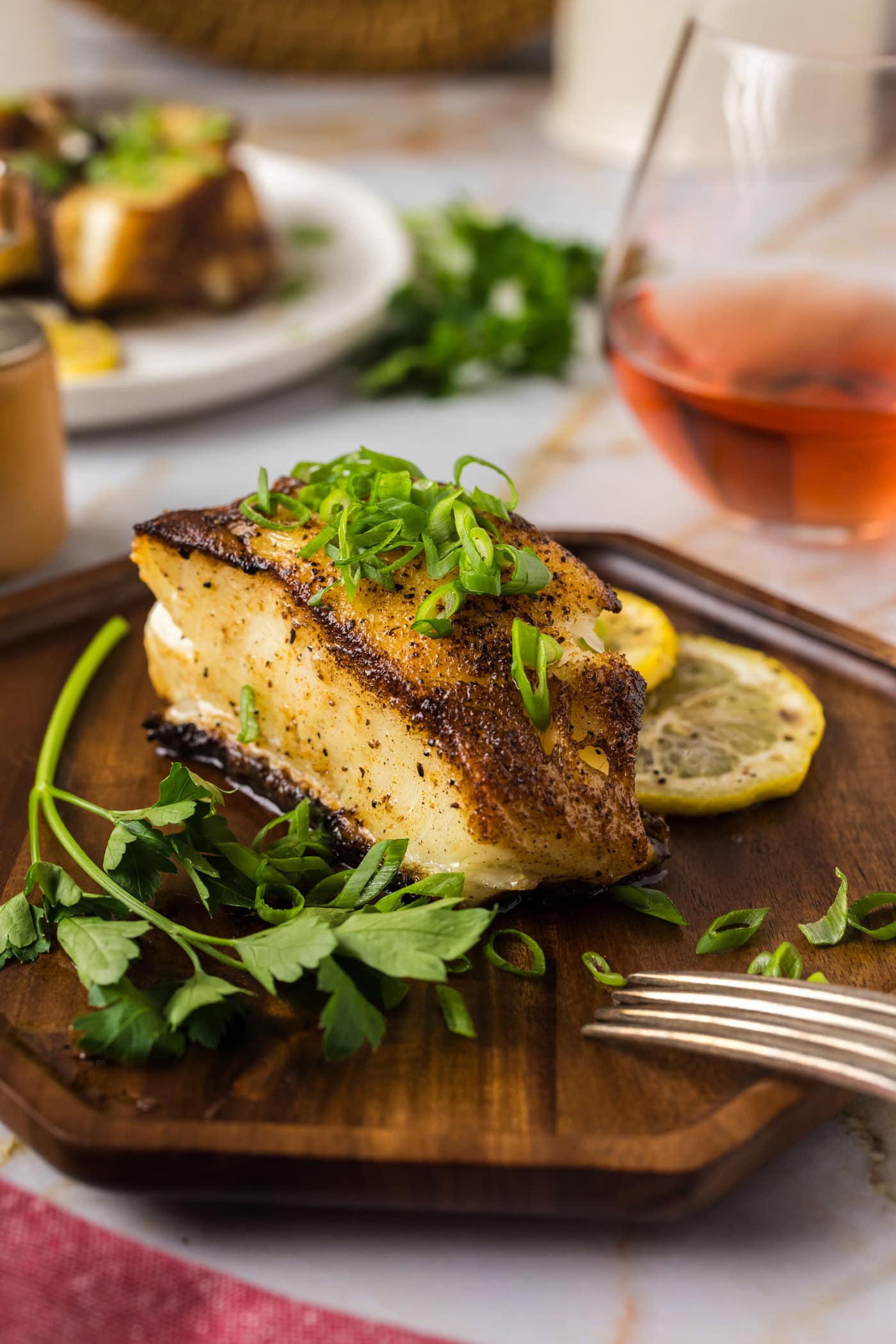 Pan Seared Chilean Sea Bass - Amanda's Cookin' - Fish & Seafood