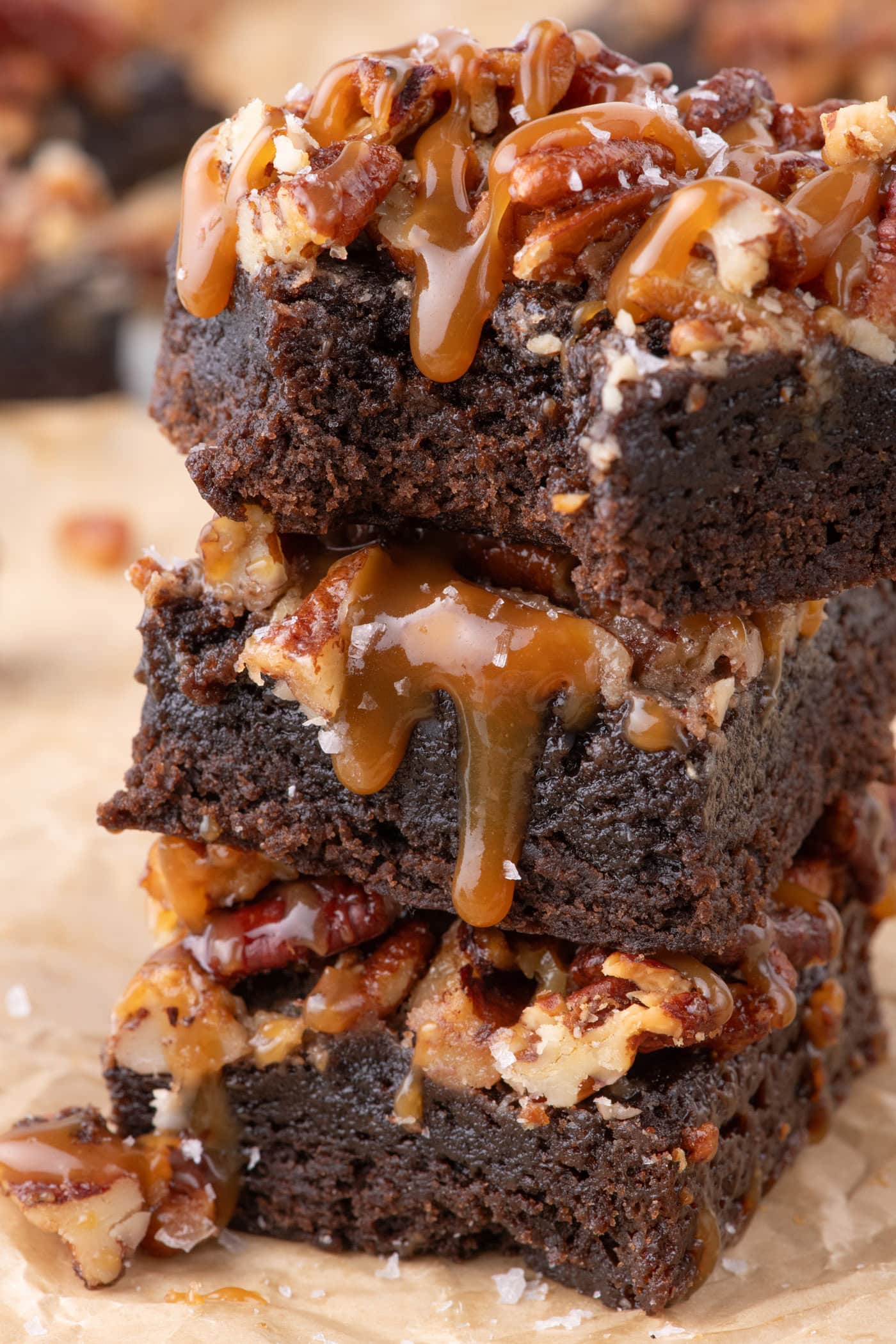 Pecan Pie Brownies - Amanda's Cookin' - Cookies, Brownies, & Bars