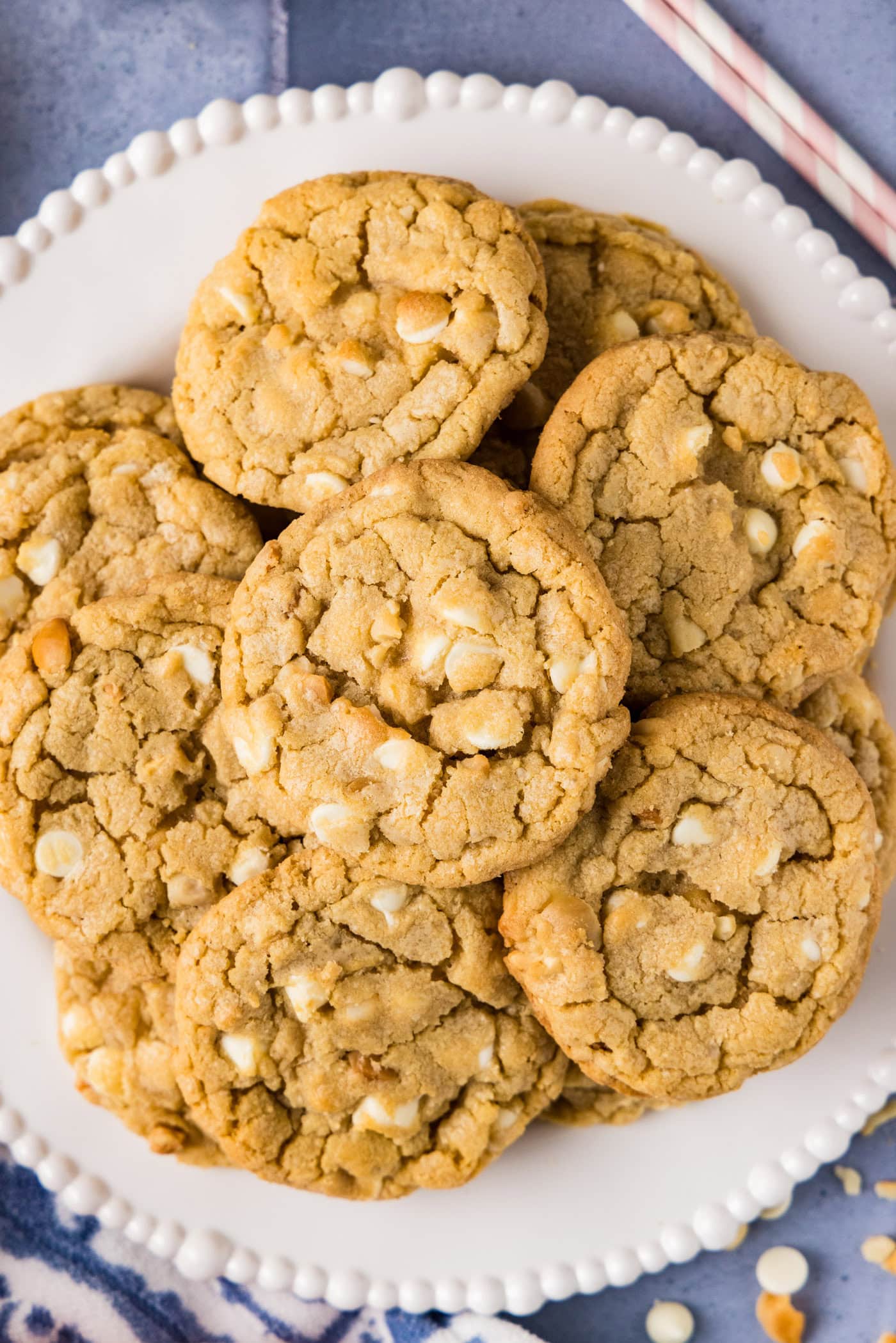 White Chocolate Macadamia Nut Cookies - Amanda's Cookin' - Cookies ...