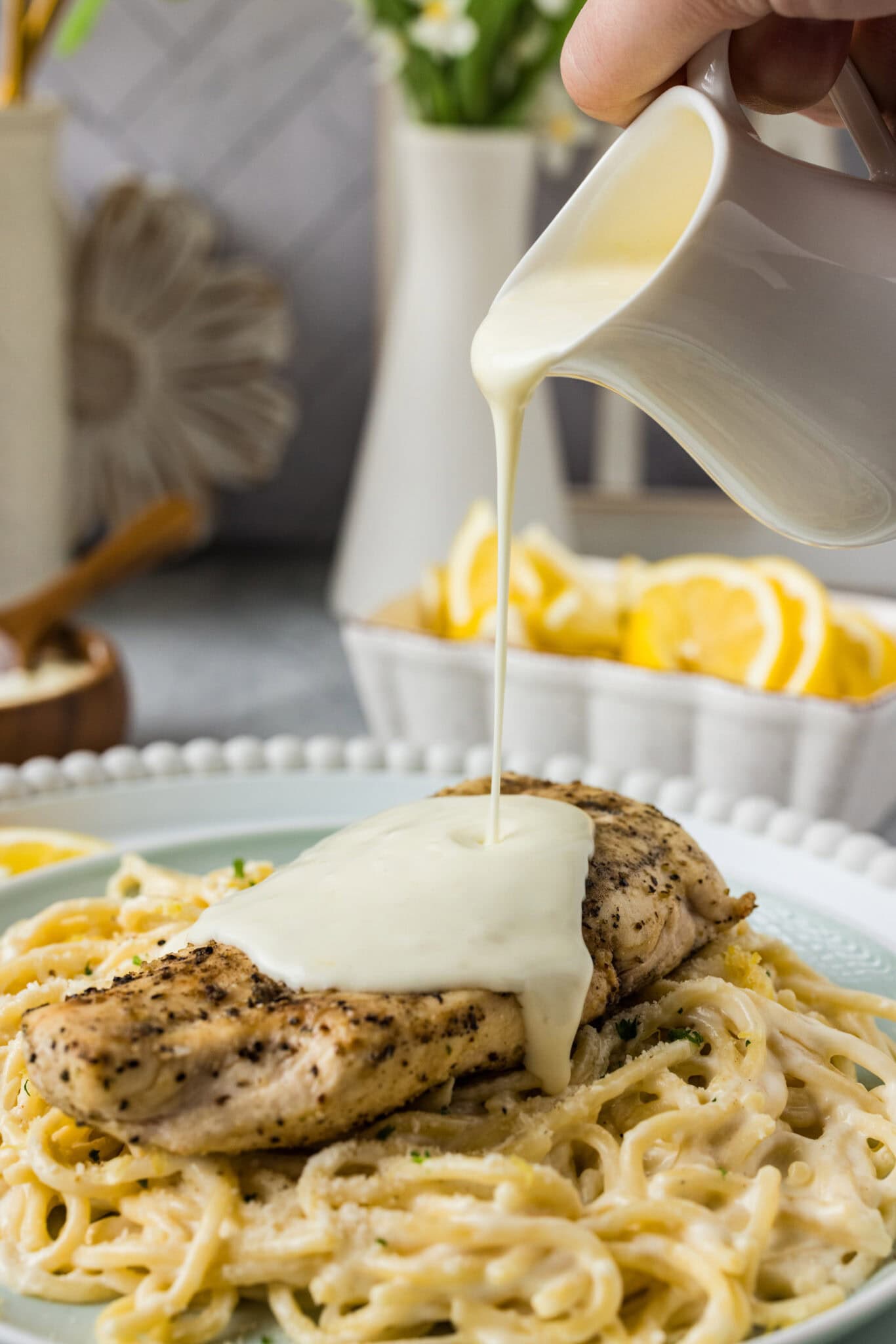 Lemon Cream Sauce - Amanda's Cookin' - Condiments