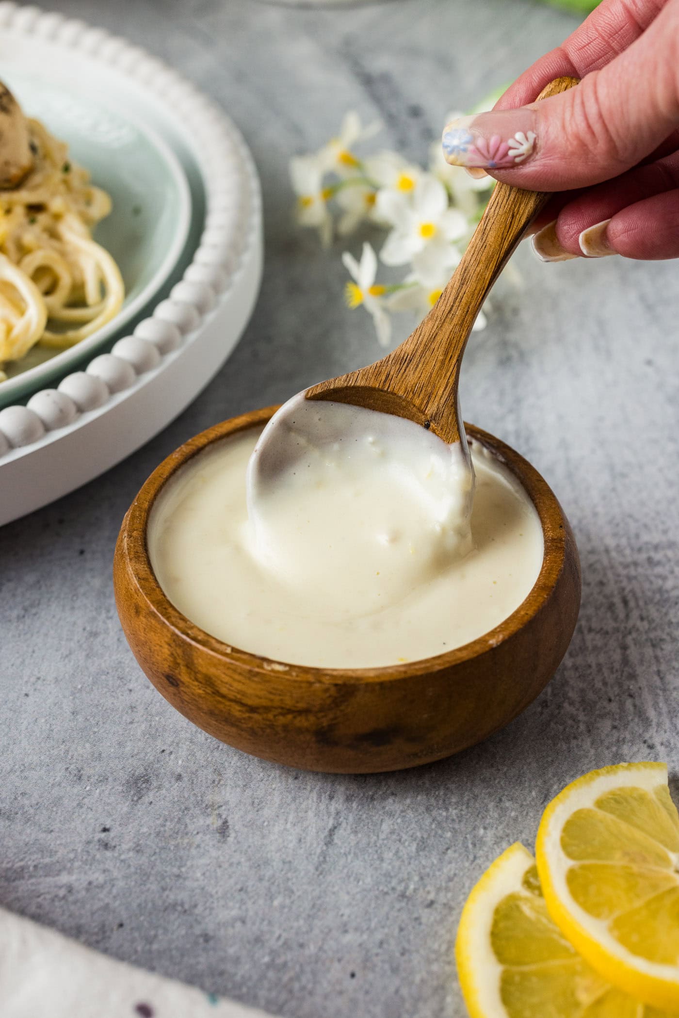 Lemon Cream Sauce - Amanda's Cookin' - Condiments