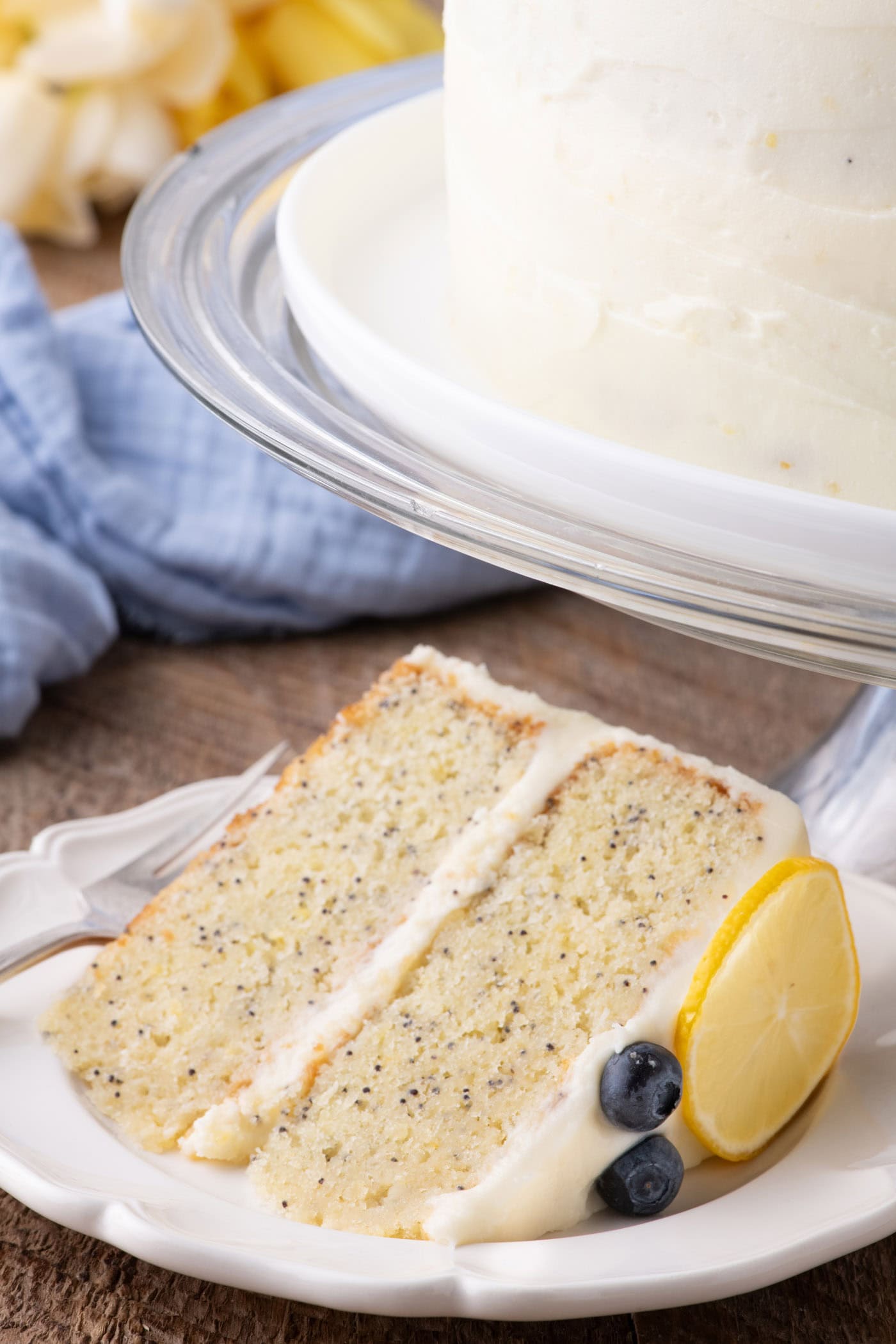 Lemon Poppy Seed Cake - Amanda's Cookin' - Cake & Cupcakes