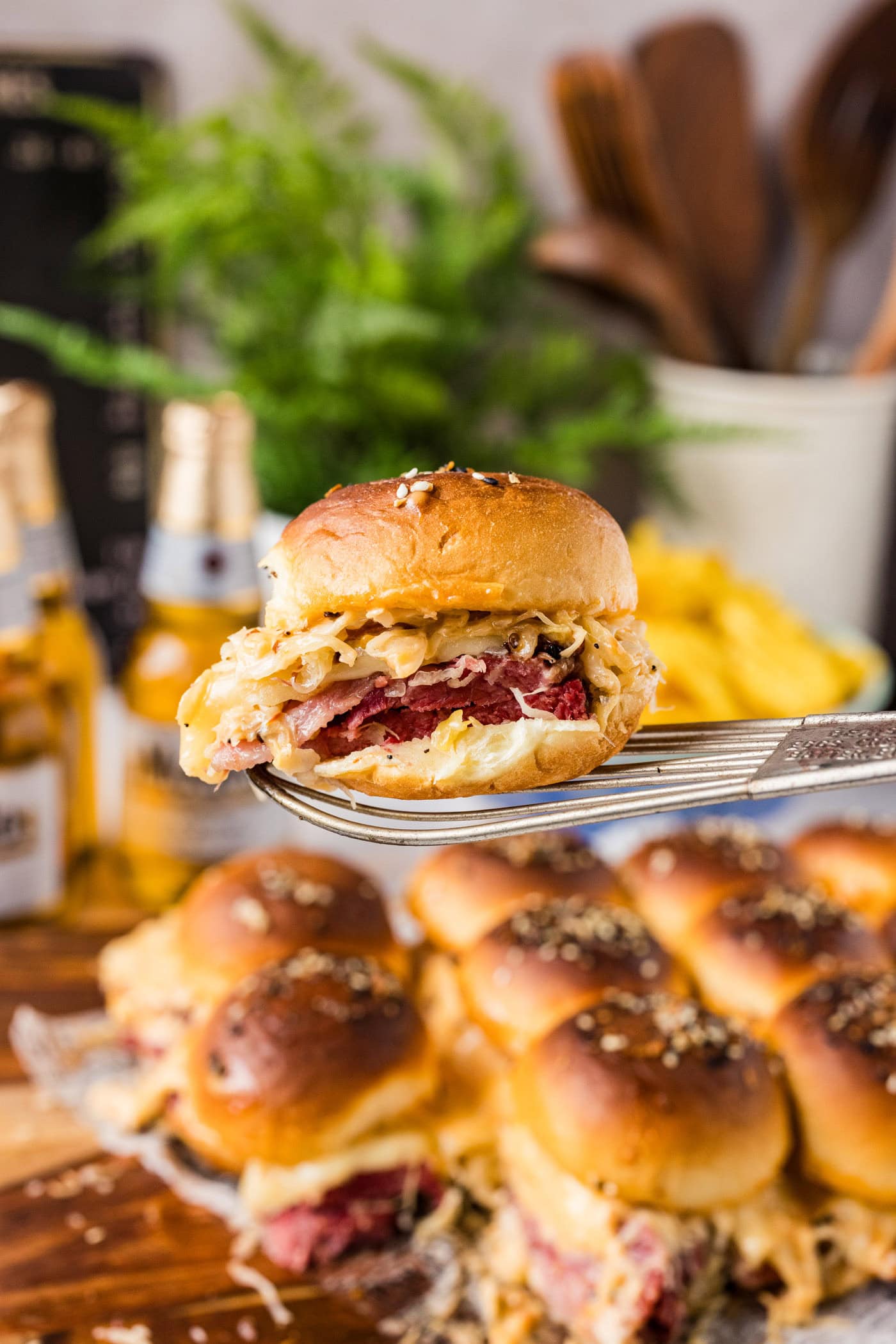 Reuben Sliders - Amanda's Cookin' - Beef