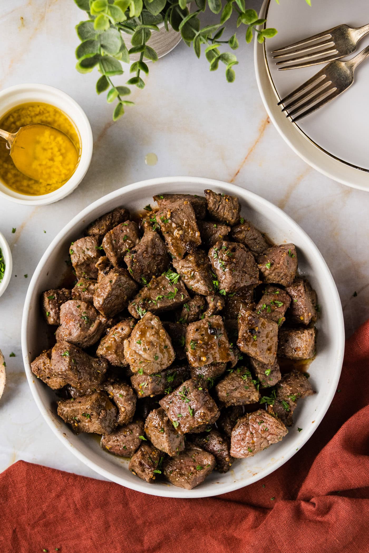 Air Fryer Steak Bites - Amanda's Cookin' - Air Fryer Recipes