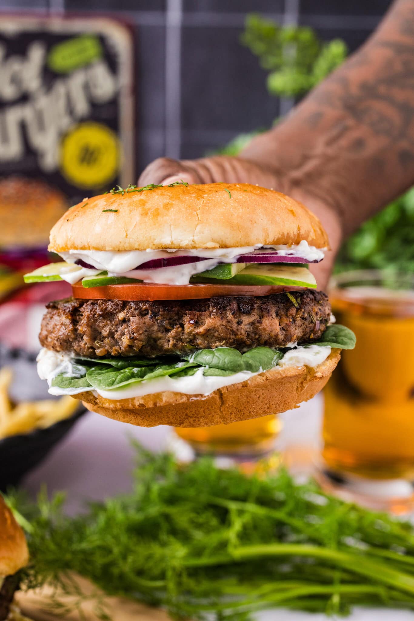Lamb Burgers - Amanda's Cookin' - Lamb