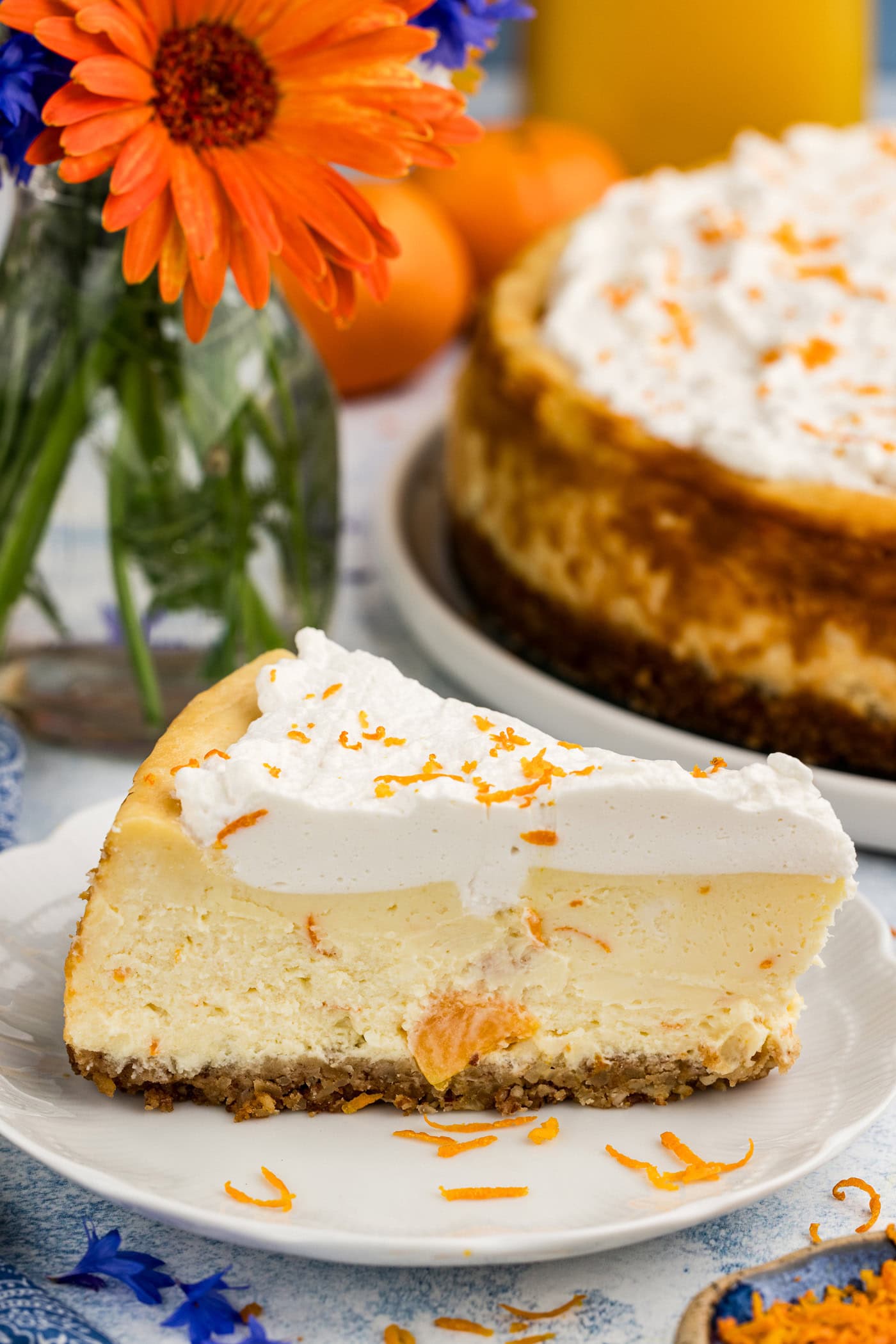 Mandarin Orange Cheesecake - Amanda's Cookin' - Cheesecakes