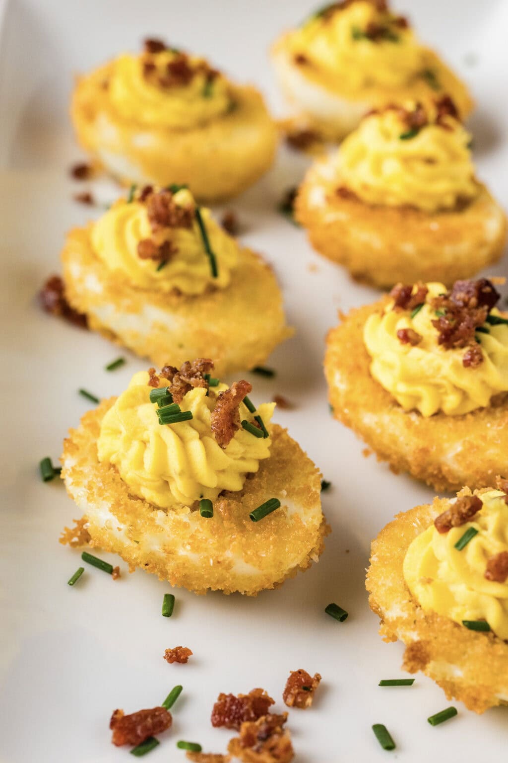 Fried Deviled Eggs - Amanda's Cookin' - Apps & Finger Foods