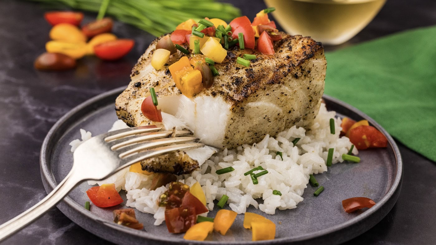 Grilled Chilean Sea Bass - Amanda's Cookin' - Fish & Seafood
