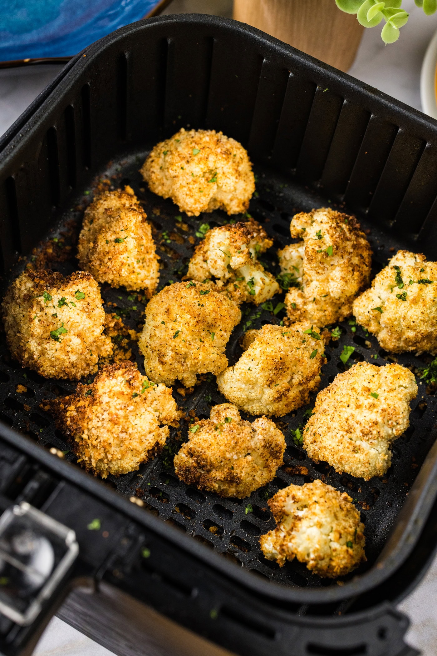Air Fryer Fried Cauliflower - Amanda's Cookin' - Air Fryer Recipes