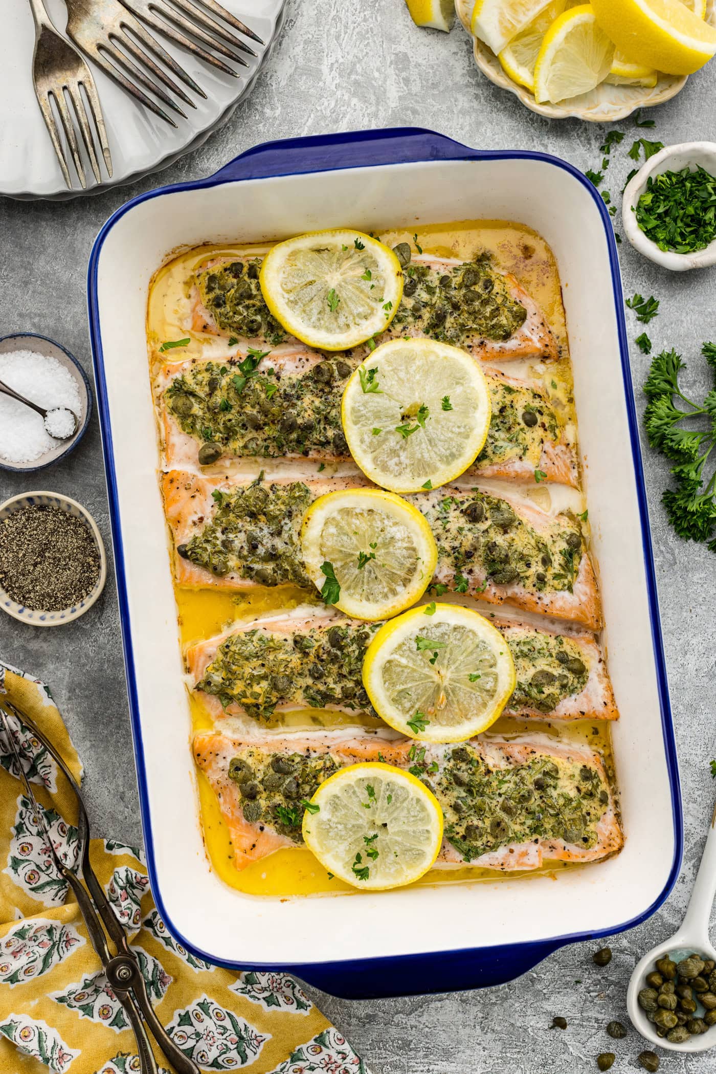 Lemon Caper Salmon - Amanda's Cookin' - Salmon Recipes